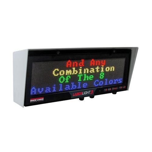 LaserLight3 Color Remote Display with Messaging – Bright LED Scale Display