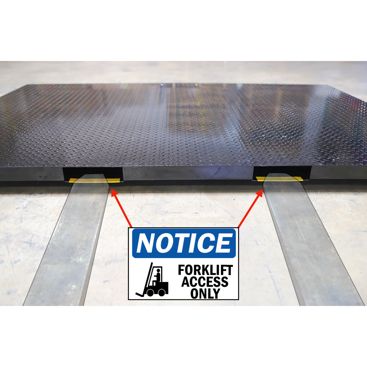 SL-900-FA Forklift Access industrial floor scales USA made NTEP Certif ...