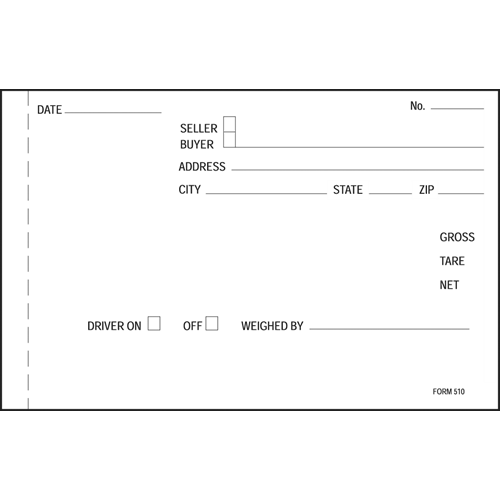 Electronic Scale Tickets – Carbonless Triplicate & Custom Options ...