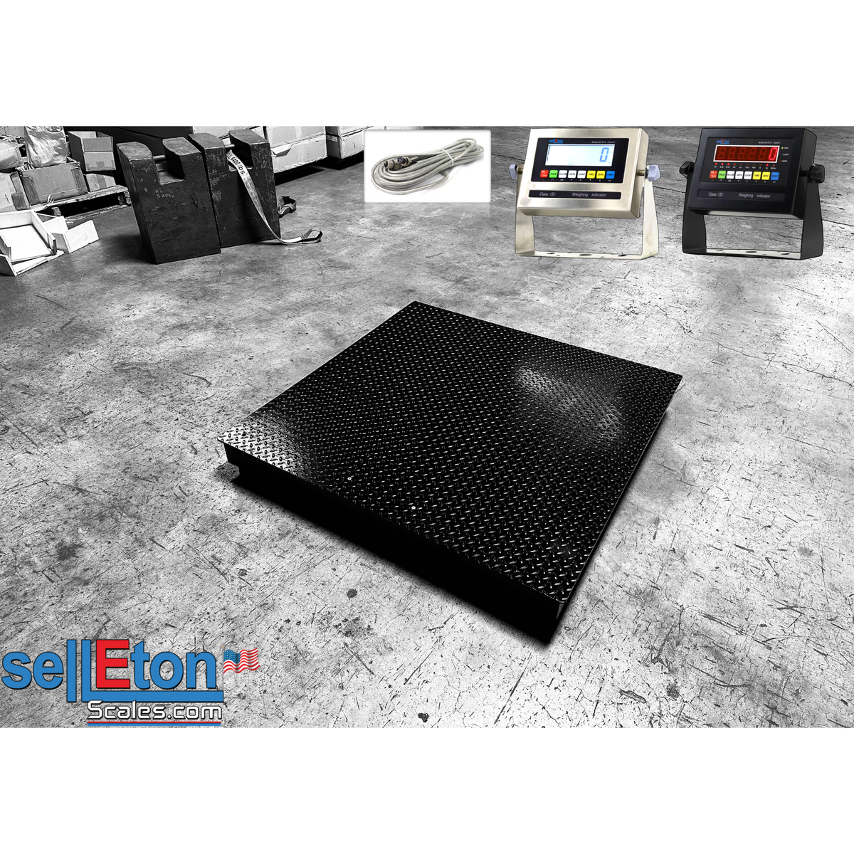 SL-900-4x4-20k NTEP Certified Industrial floor scale 48” x 48” ( 4’ x ...