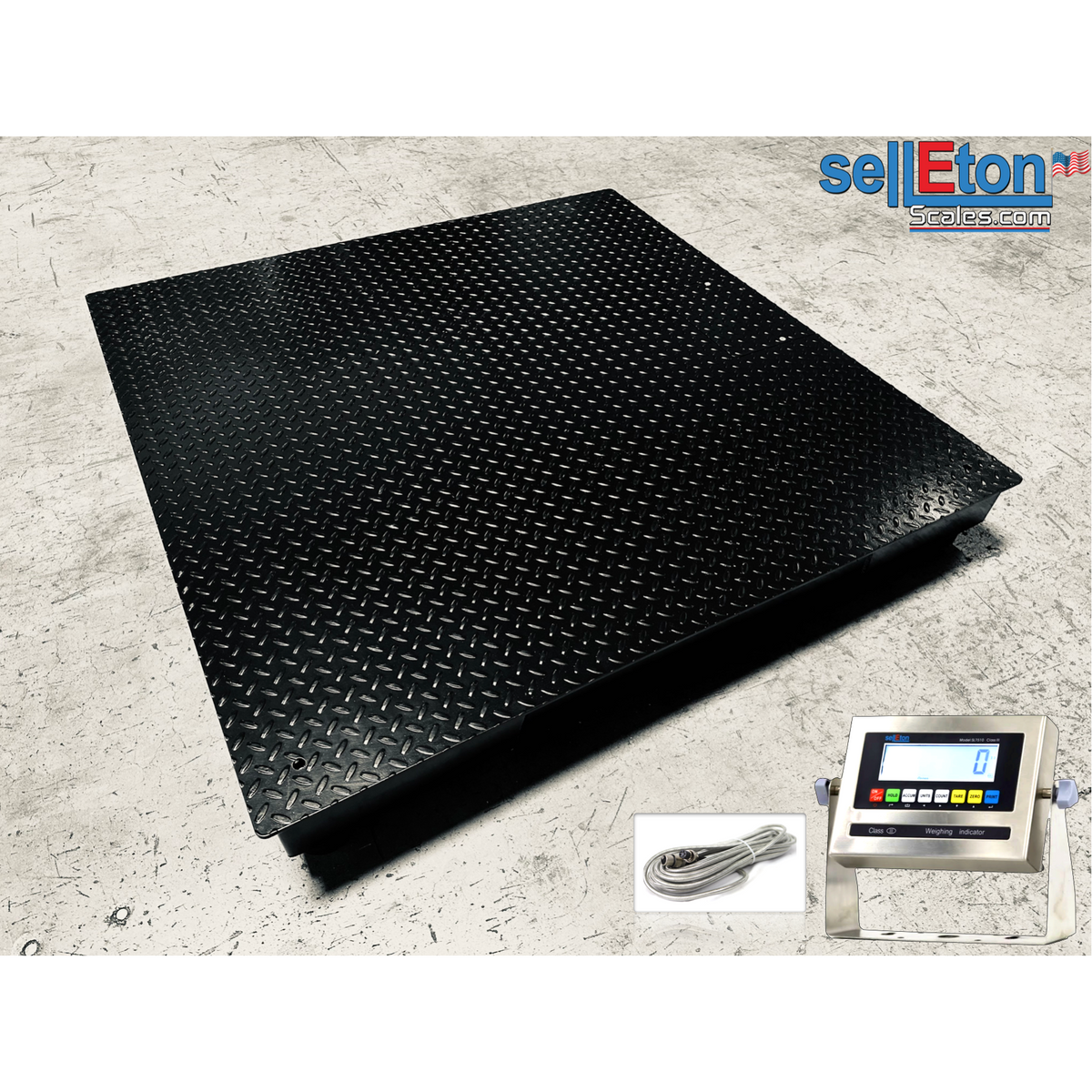 SL-900-4x4-20k NTEP Certified Industrial floor scale 48” x 48” ( 4’ x ...